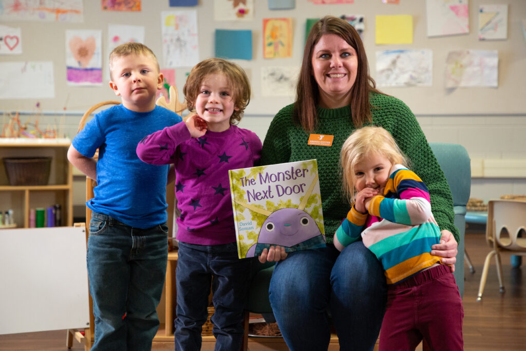 The Monster Next Door - Amanda Boozier, Ethan, August, and Rosalie ...