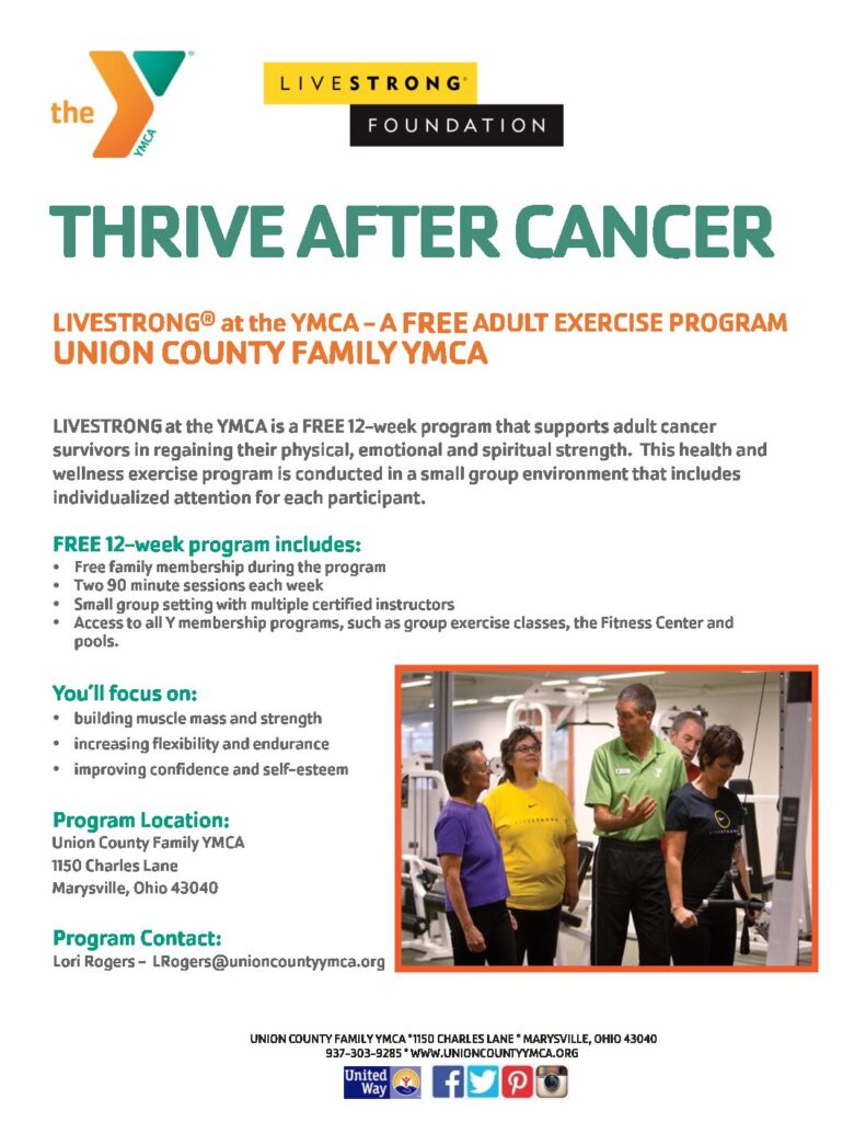 LiveStrong at the YMCA – UNION COUNTY FAMILY YMCA