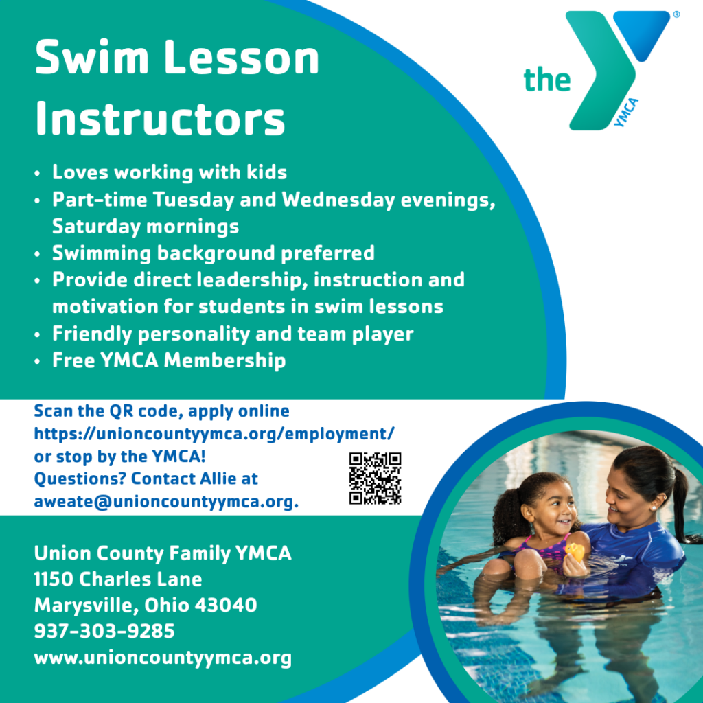 Swim Lesson Instructor – UNION COUNTY FAMILY YMCA