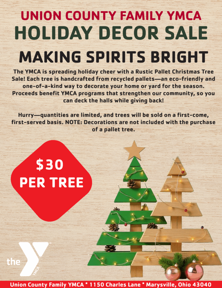 Pallet Tree Sale – UNION COUNTY FAMILY YMCA